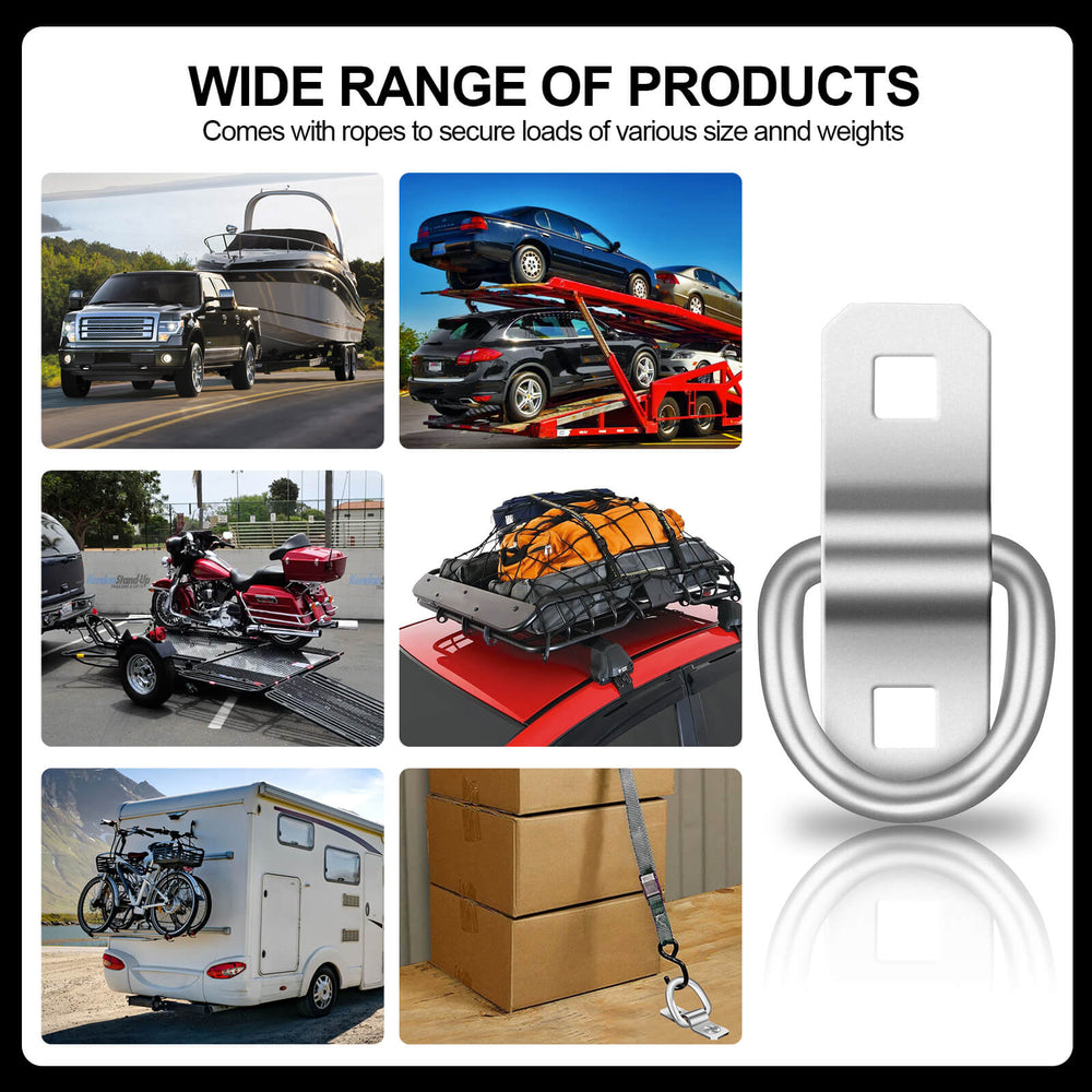 D Rings Tie Down Anchors 3/8” Heavy Duty